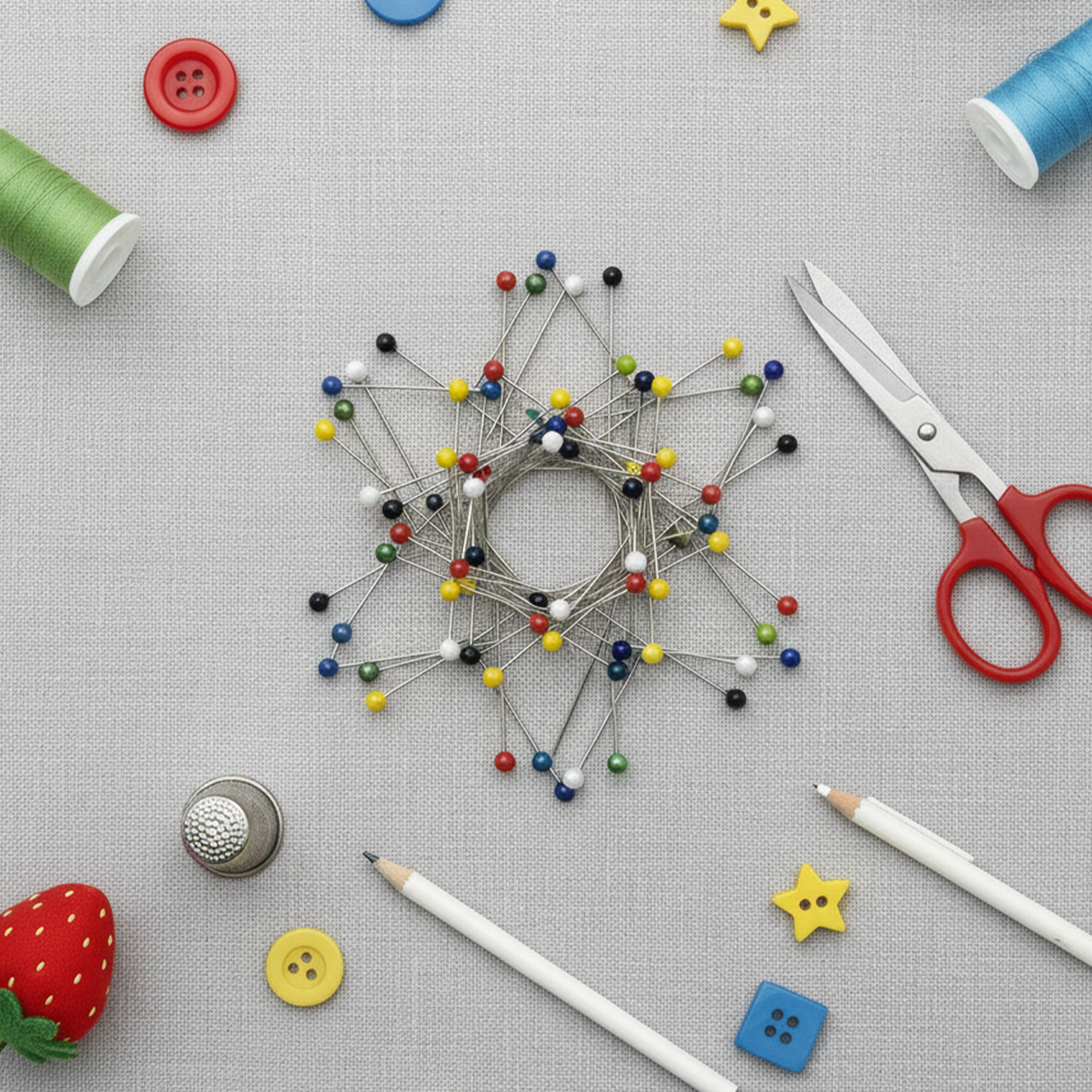 Glass Head Pins – JB Department Stores